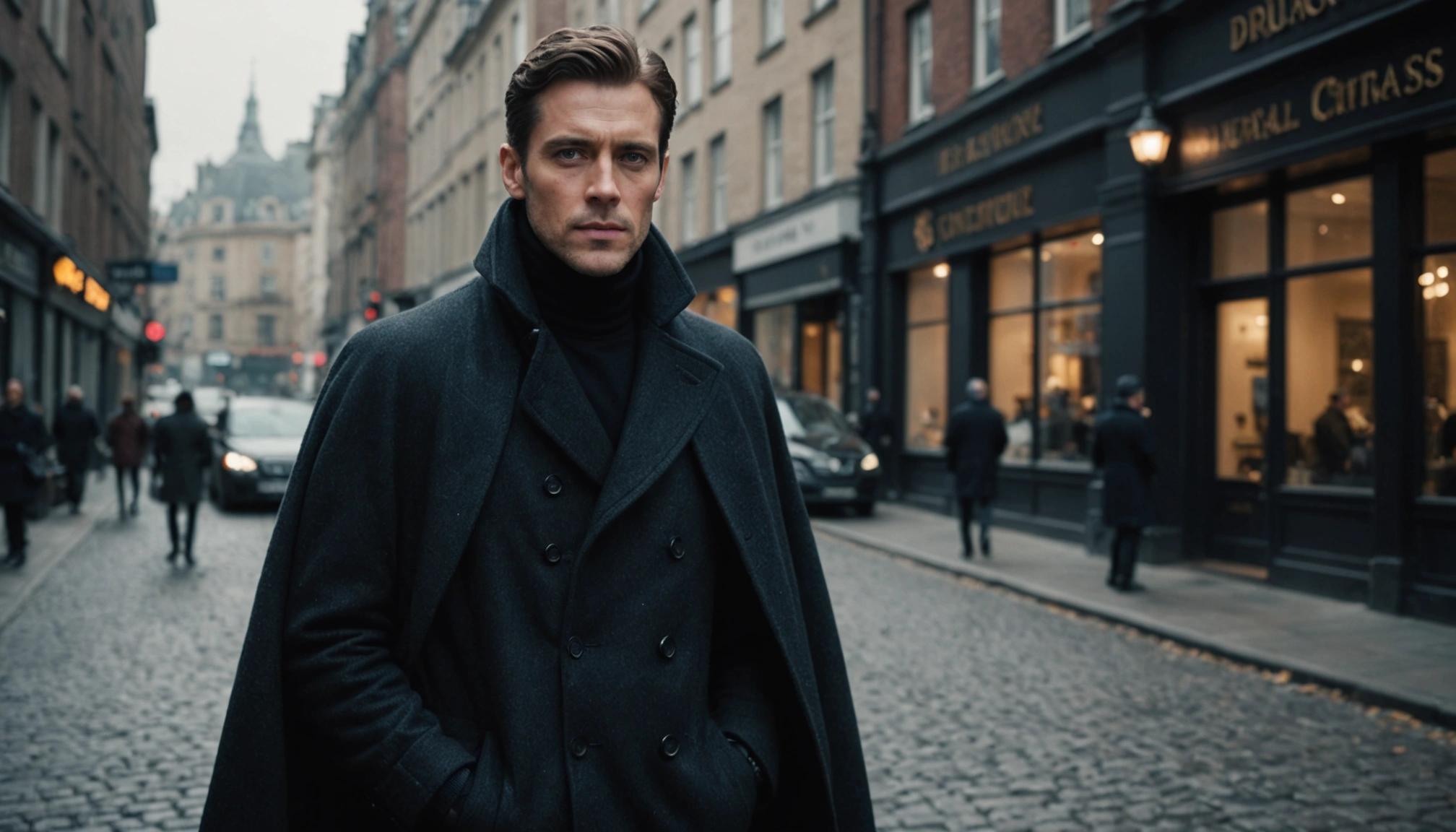 Les secrets d'élégance: manteau cape pour homme